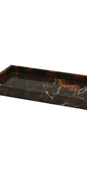 Marble Crafter - Myrtus Collection Black & Gold Small Vanity Tray