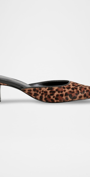 Marc Fisher LTD - Leopard Kitten-Heel Mule Pumps