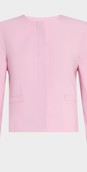 MARIA MCMANUS - Single-Breasted Shrunken Collarless Jacket