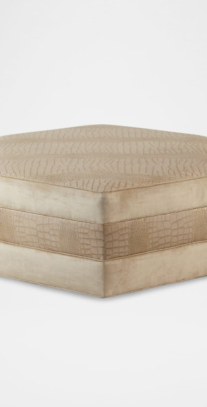 Massoud - Jacque Leather Ottoman