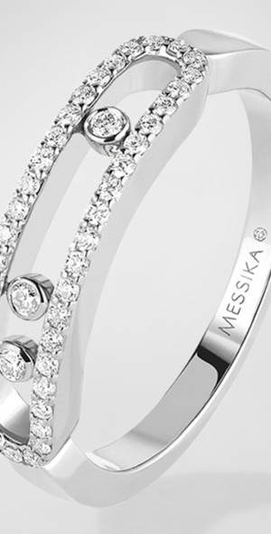 Messika - Baby Move 18K White Gold Diamond Ring