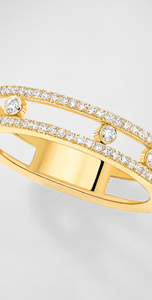 Messika - Move Romane 18K Yellow Gold Diamond Eternity Ring