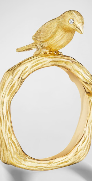 Mimi So - 18K Yellow Gold Wonderland Bird Ring