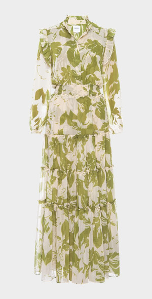 MISA Los Angeles - Arhea Chiffon Midi Dress