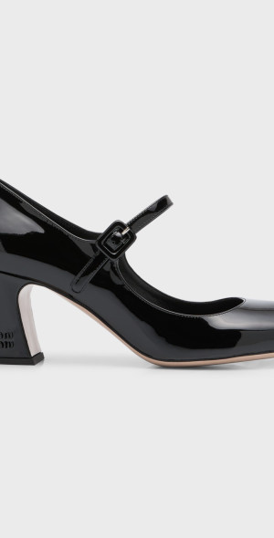 Miu Miu - Patent Mary Jane Buckle Pumps