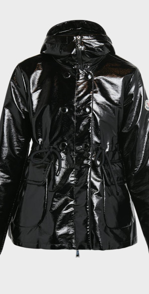 Moncler - Agnou Glossy Textured Parka Jacket