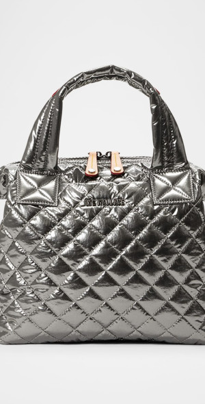 MZ WALLACE - Sutton Deluxe Small Quilted Metallic Crossbody Bag