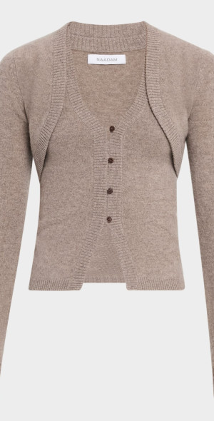 Naadam - Two-Piece Cashmere Bolero and Tank Set