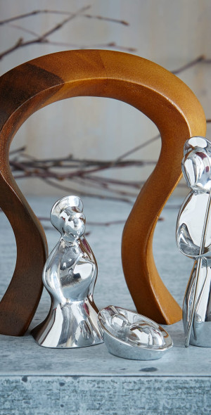 Nambe - Miniature Nativity Set