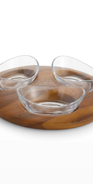 Nambe - Vie Triple Snack Platter