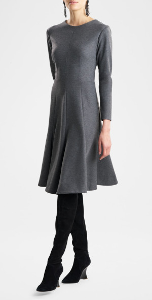 Natori - Fluted Double Jersey Dress