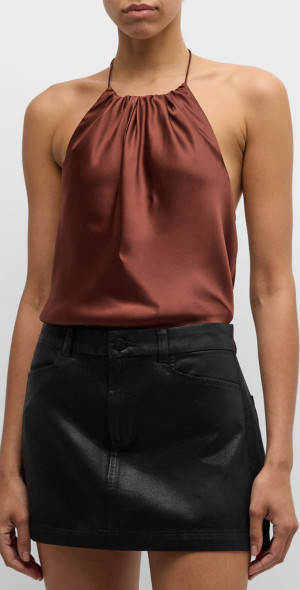 PAIGE - Gisele Silk Halter Top