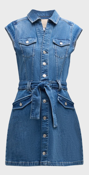 PAIGE - Jaxsyn Mini Denim Shirtdress