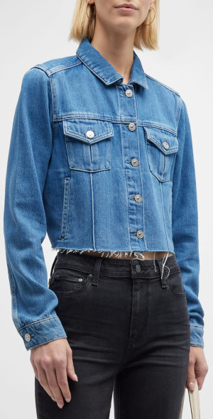 PAIGE - Rowan Cropped Denim Jacket