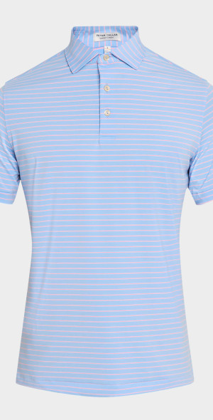 Peter Millar - Men's Drum Performance Stripe Polo Shirt