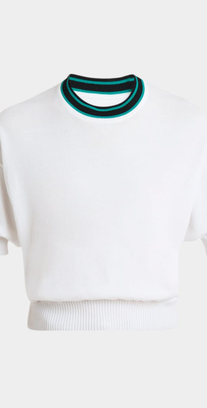 Plan C - Short-Sleeve Knit Sweater