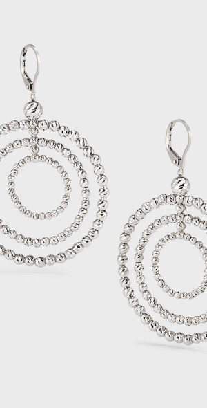 Platinum Born - Platinum Hoop Earrings
