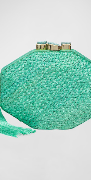 Rafe - Sofia Octagon Braided Clutch Bag