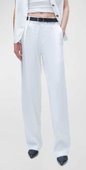Rag And Bone Donovan Pleated Linen Pants