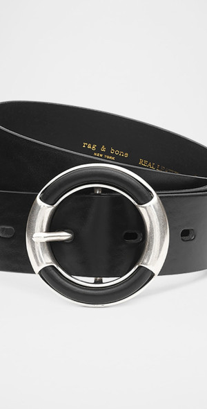 Rag & Bone - Marina Wide Leather Belt