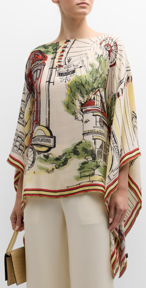 Rani Arabella - London Cashmere & Silk Poncho