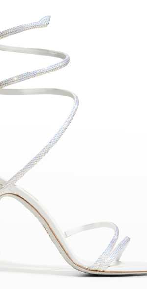 Rene Caovilla - Strauss Snake Ankle-Wrap Sandals