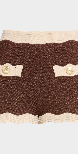 Retrofete - Kait Sparkly Knit Micro Shorts