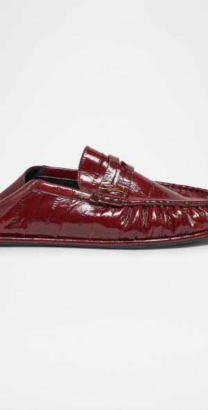 Saint Laurent - Croco YSL Convertible Penny Loafers