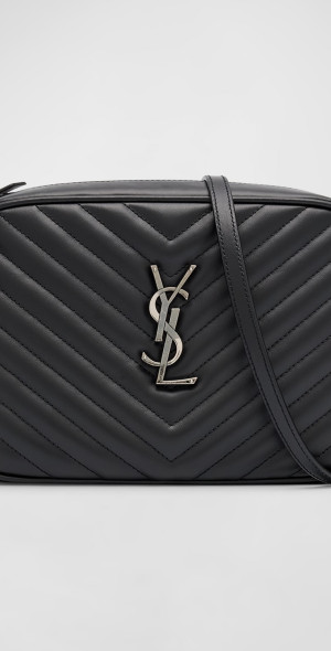 Saint Laurent - Lou Medium Camera Crossbody Bag in Quilted Leather