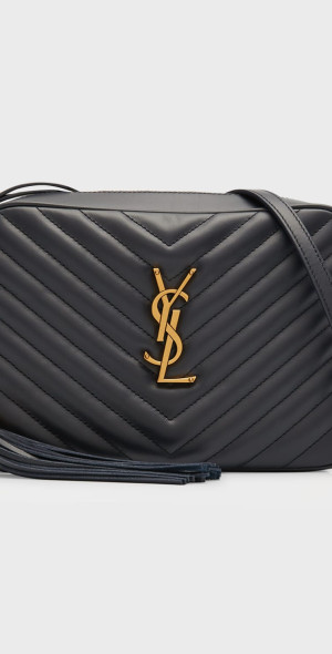 Saint Laurent - Lou Medium YSL Camera Bag with Pocket and Tassel in ...
