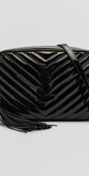 Saint Laurent - Lou Medium YSL Quilted Patent Leather Camera Bag