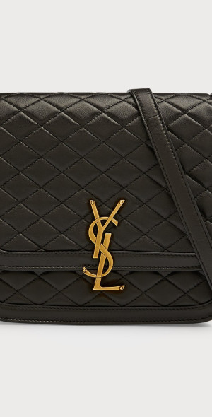 Saint Laurent - Solferino Medium YSL Crossbody Bag in Quilted Smooth ...