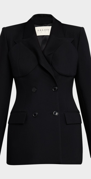 Salon 1884 - Cocteau Double-Breasted Bustier Blazer