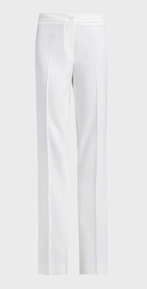 Santorelli - Serena High-Rise Straight-Leg Twill Pants