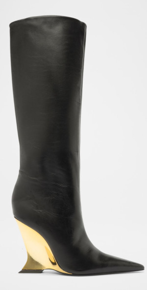 Schutz - Siena Curved-Wedge Tall Boots