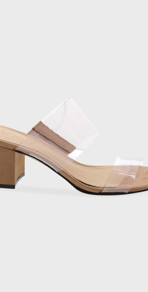 Schutz - Victorie Vinyl Slide Sandals