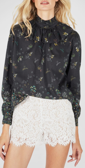 Secret Mission - Fiona Ruffle Collar Blouse