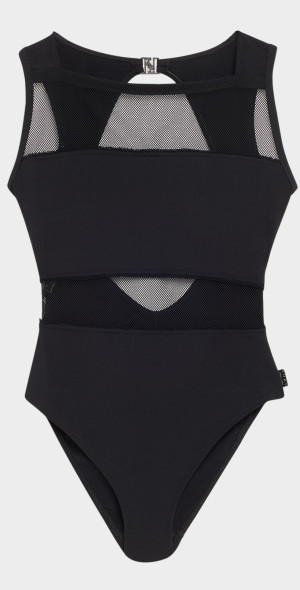 Shan - Mesh Cutout One-Piece Swimsuit