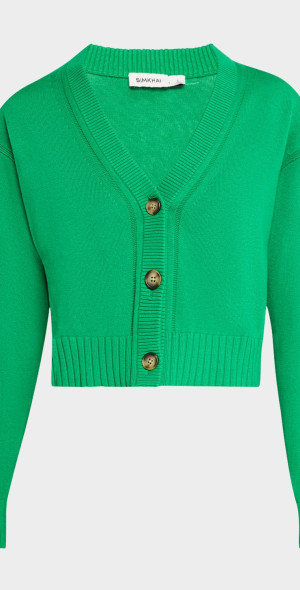 SIMKHAI - Cashmere Cropped Cardigan