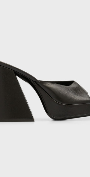 Simon Miller - Slice Leather Platform Mule Sandals