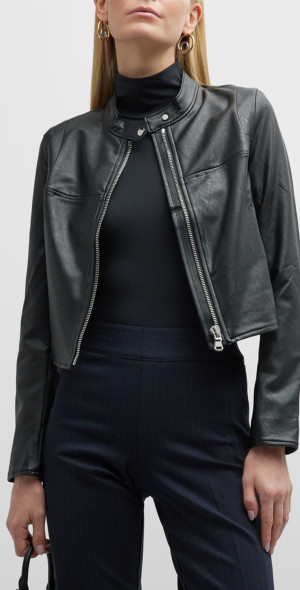 Spanx - Leather-Like Moto Jacket