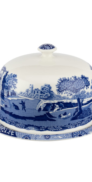 Spode - Blue Italian 2-Piece Serving Platter w/ Dome