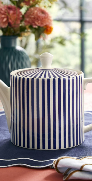 Spode - Blue Italian Steccato Teapot
