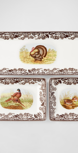 Spode - Woodland 3-Piece Nesting Tray Set
