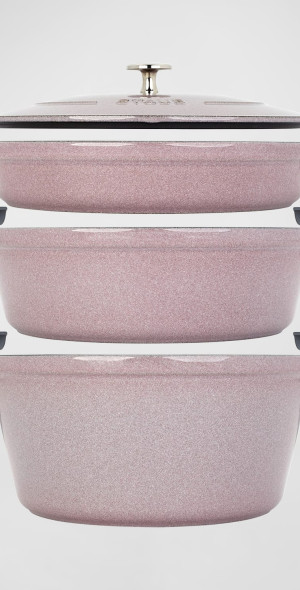 Staub - Cast Iron Stackable 4-Piece Space-Saving Cookware Set