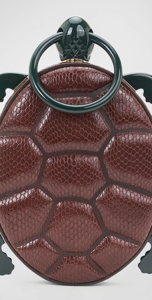 Staud - Turtle Leather Top-Handle Bag