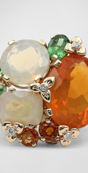 Stephen Dweck - Multi-Gemstone and Diamond Ring