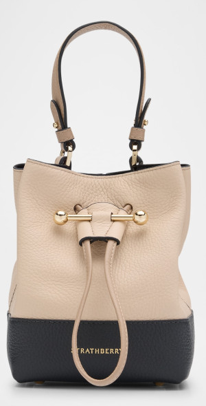 STRATHBERRY - Lana Osette Drawstring Leather Crossbody Bag