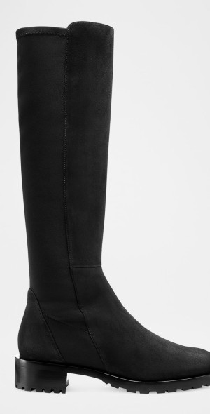 Stuart Weitzman - 5050 Suede Lug-Sole Knee Boots