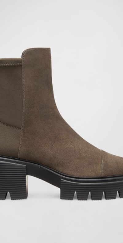 Stuart Weitzman - Soho Suede Moto Booties